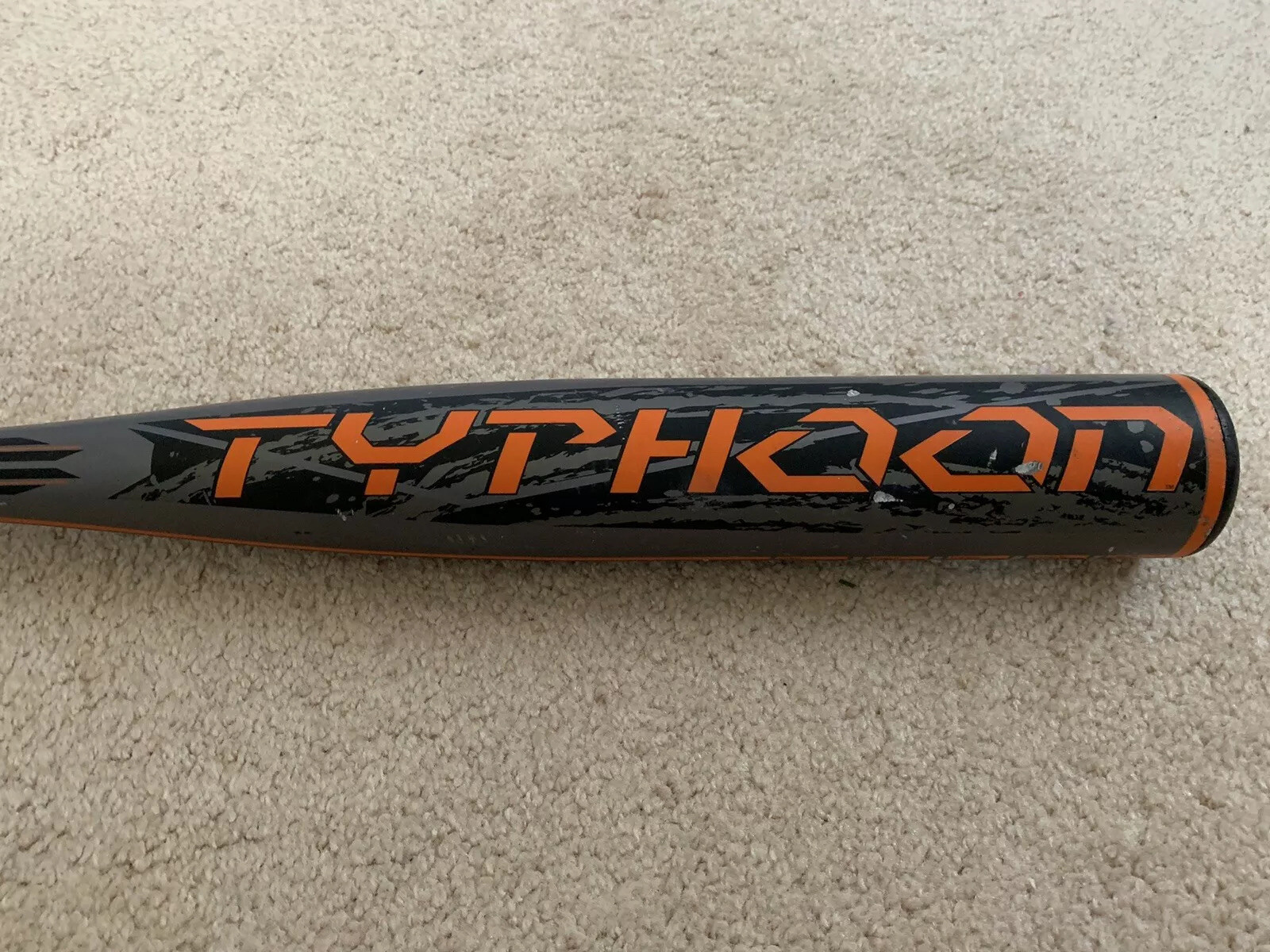 Easton Youth Typhoon Alloy Official Baseball Bat Black Orange LK72 31 ...