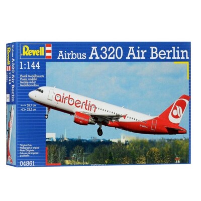 REVELL Airbus A320 Air Berlin MODEL AIRPLANE KIT 1:144 German NEW Open ...