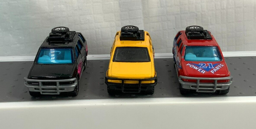 Matchbox Lot of 3 1994 Isuzu Rodeo Black Yellow Red Die Cast | eBay