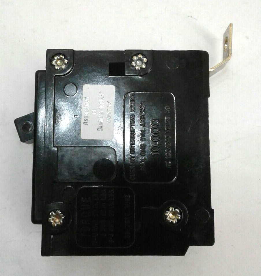 Cutler Hammer Quicklag E-7819 Type BA Circuit Breaker 20A 1Pole 120 ...