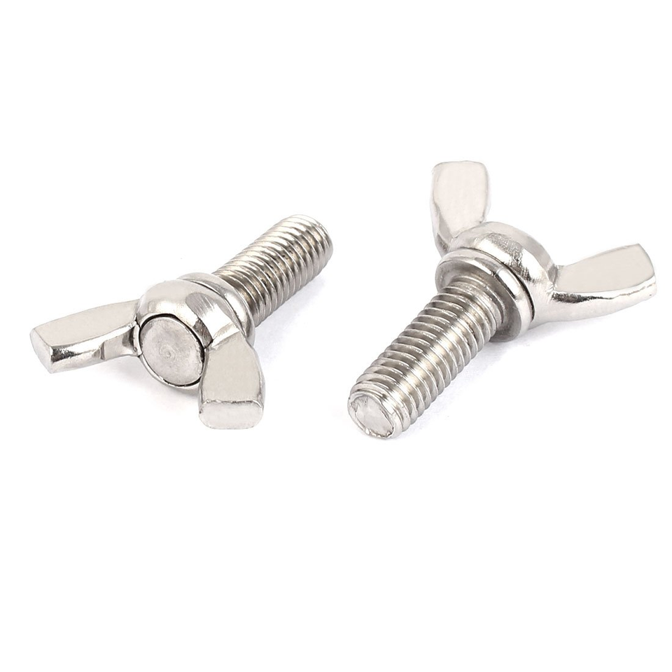 M8 X 20Mm Thread 304 Stainless Steel Wing Bolt Butterfly Screw Fastener ...