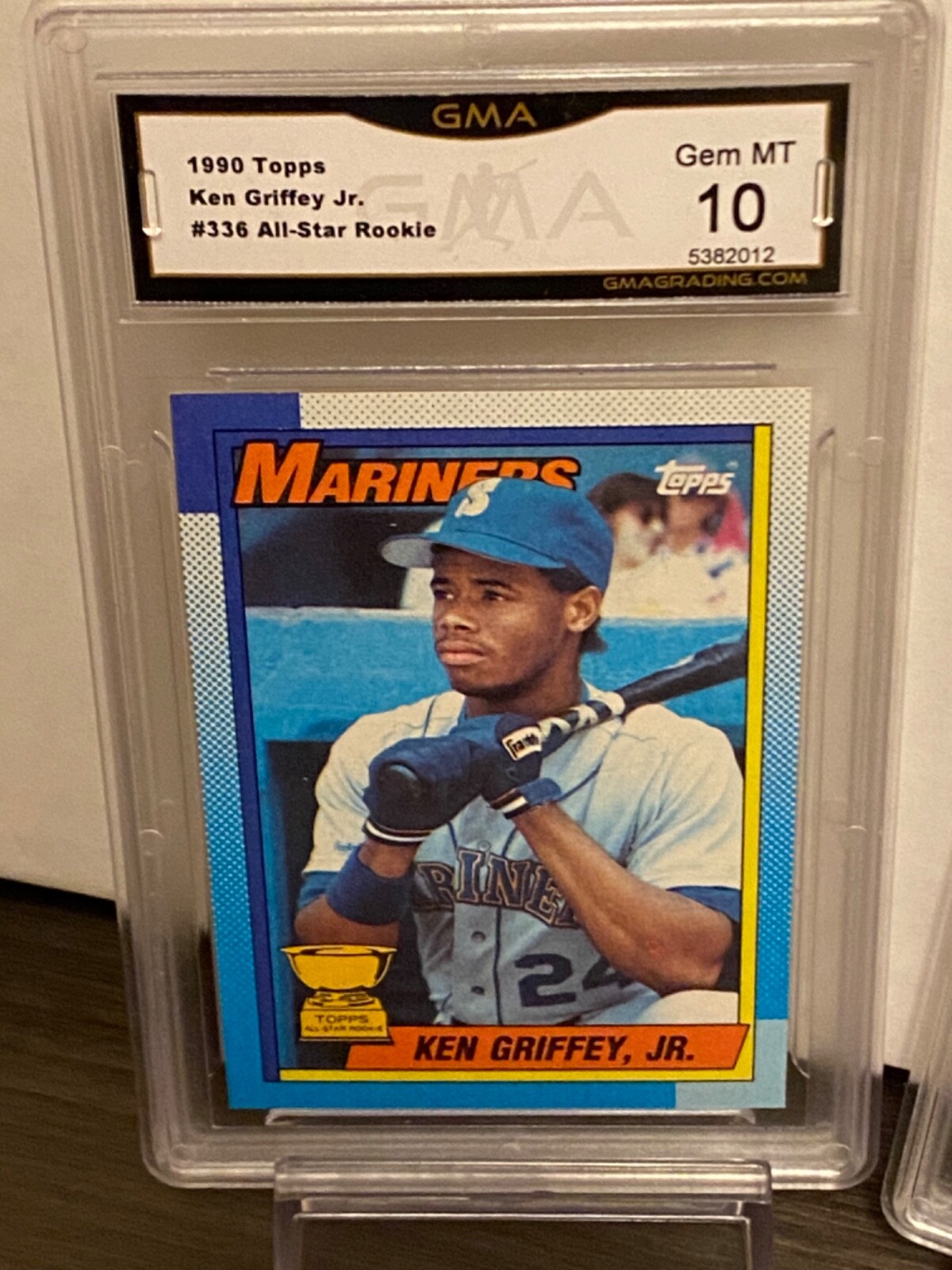 KEN GRIFFEY JR Rookie Card + MOOKIE BETTS Rookie! BOTH GRADED 10 GEM ...