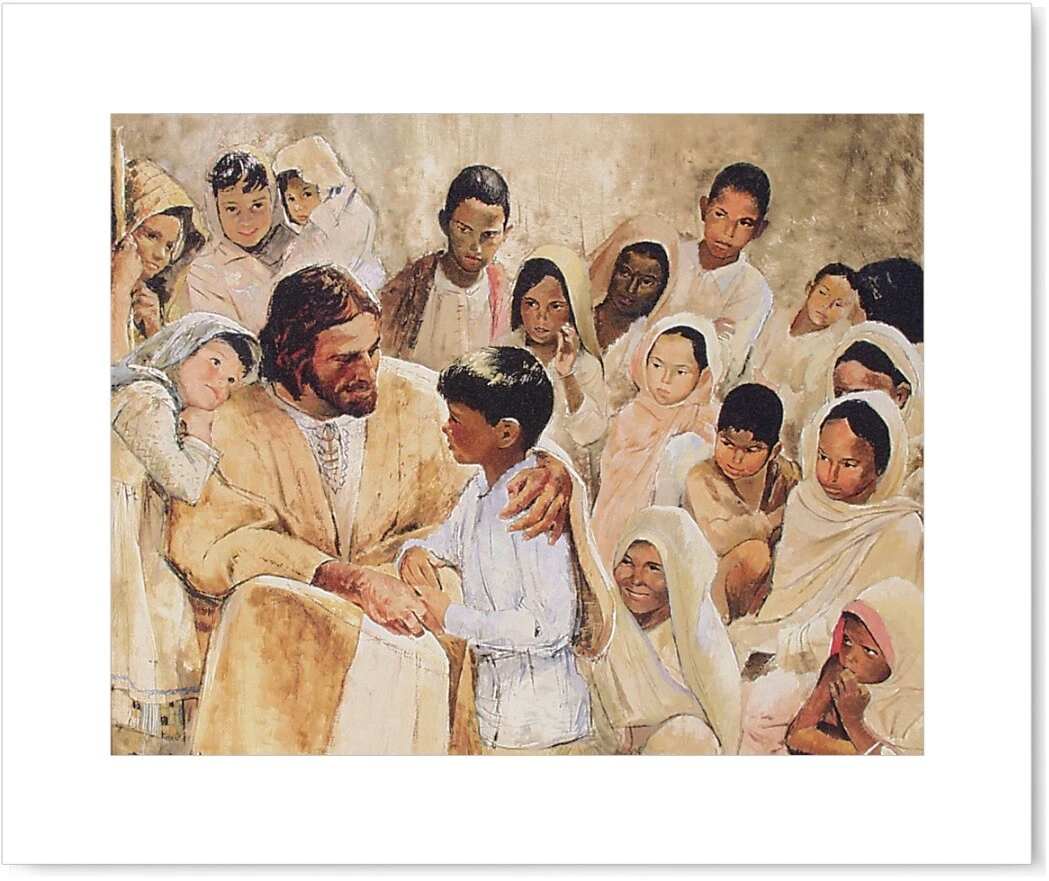 Jesus With Children Of The World