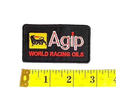 Embroidered Patch - Agip - World Racing Oils - NEW - Iron-on | eBay