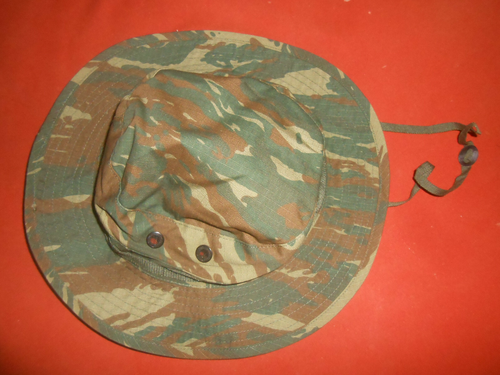 GREEK ARMY* : ORIGINAL "LIZARD CAMO" Boonie Military Combat JUNGLE HAT ...