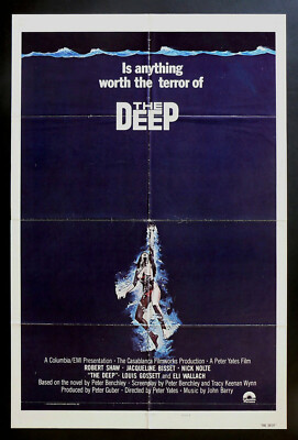 THE DEEP CineMasterpieces ORIGINAL MOVIE POSTER SEA OCEAN SCUBA DIVING ...