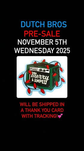 Dutch Bros NOV 5th Wednesday 2025 Sticker Drop! MERRY & AMPED CHRISTMAS ...