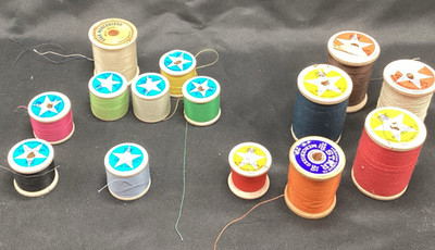 Vtg Star Thread - All Wood Spool - Qty 14 | eBay