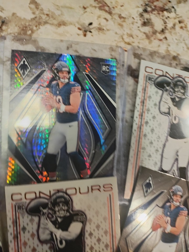 2024 Caleb Williams Phoenix Contours Rookie Lot (8) Silver Base ...