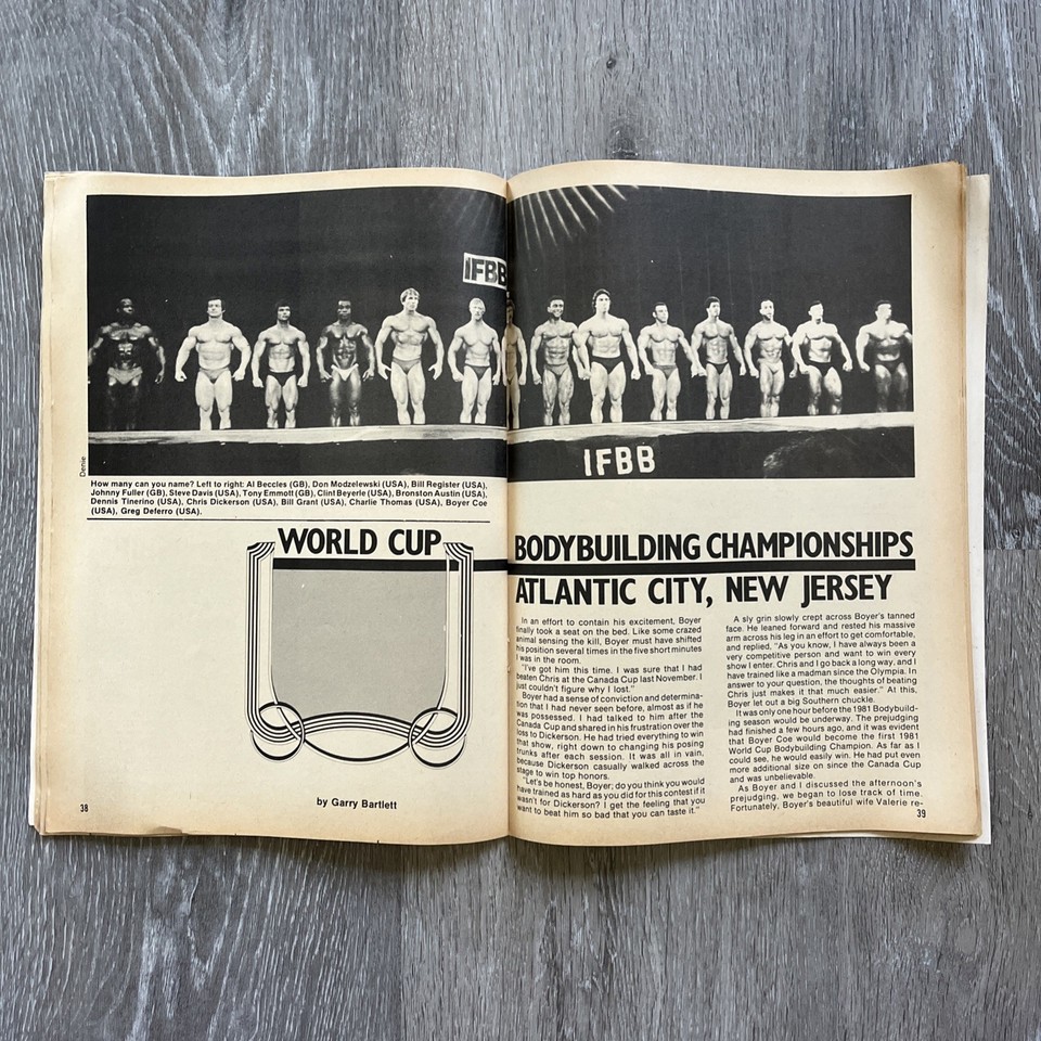 RARE MUSCLE WORLD Bodybuilding Magazine PETE GRYMKOWSKI SEPTEMBER 1981 ...