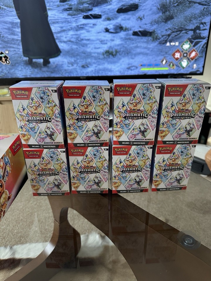 Pokemon S&V Prismatic Evolutions Booster Bundle X8 Sealed Boxes ...
