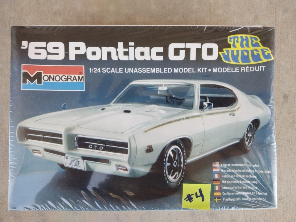MONOGRAM 1969 PONTIAC GTO "THE JUDGE" - 1/24 - ISSUED 1982 - FACTORY ...