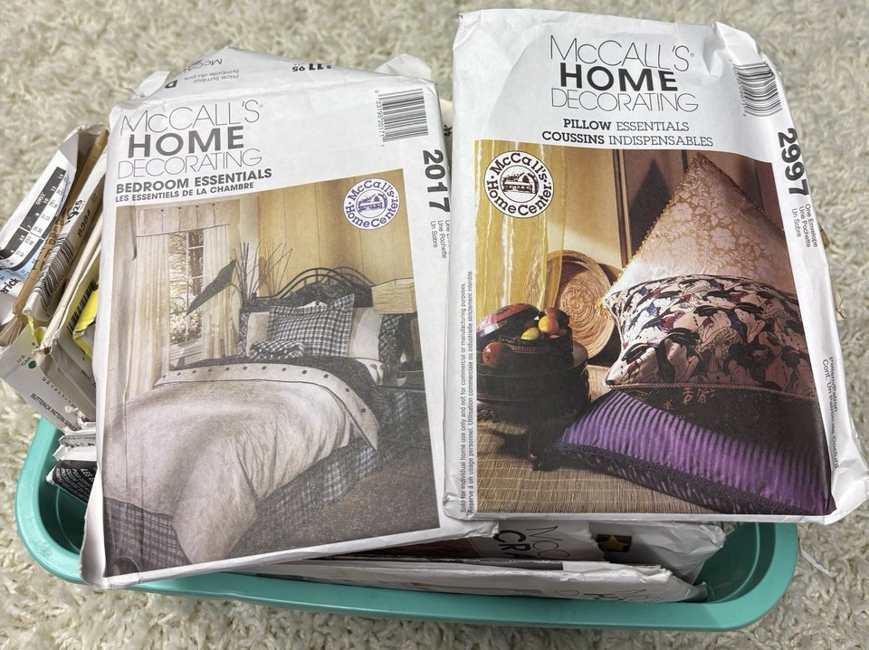 True Vintage Mixed Lot Of Sewing Patterns Over 30 Curtains Costumes ...