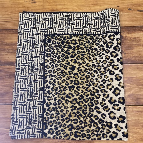 Ethan Allen Throw Blanket Leopard Print Lap Couch Bed | eBay