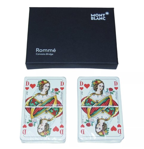 New Montblanc Romme Playing Cards Two Decks German Rummy/Canasta/Bridge ...