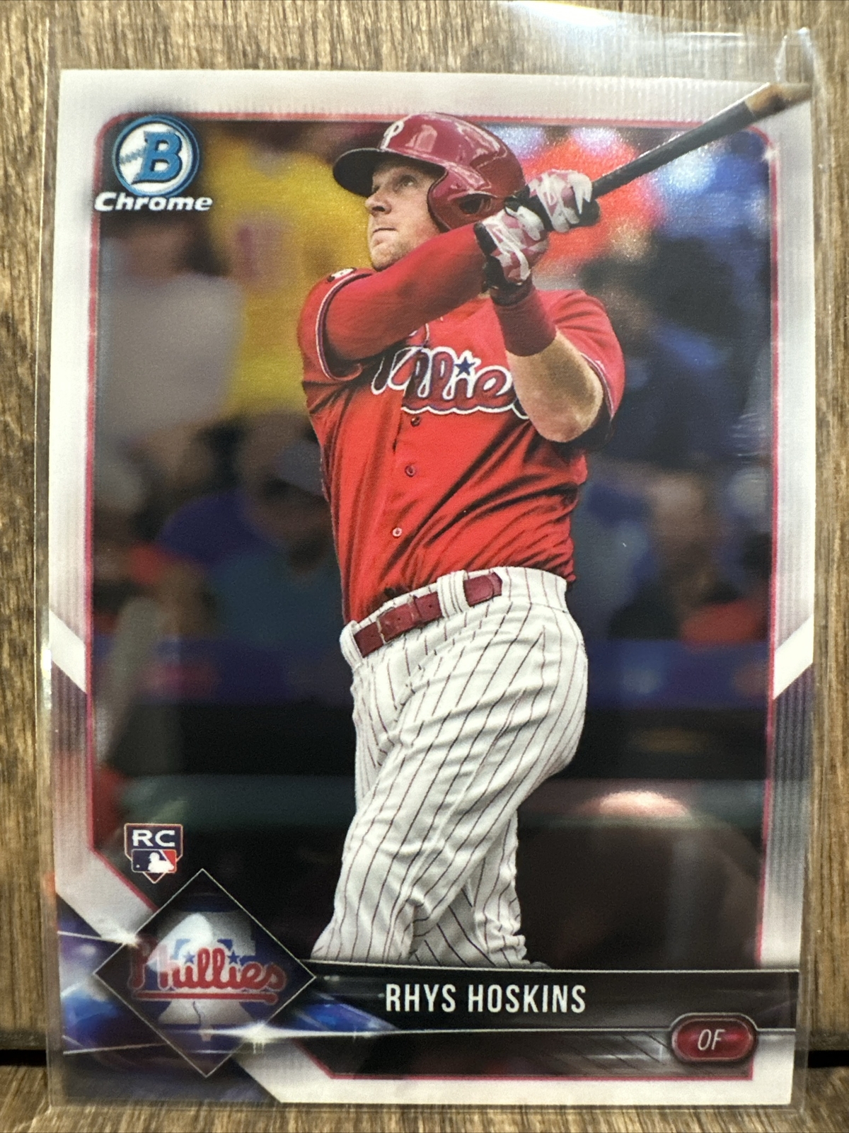 2018 Bowman Chrome Rhys Hoskins #25 Rookie Card Philadelphia Phillies ⚡ ...