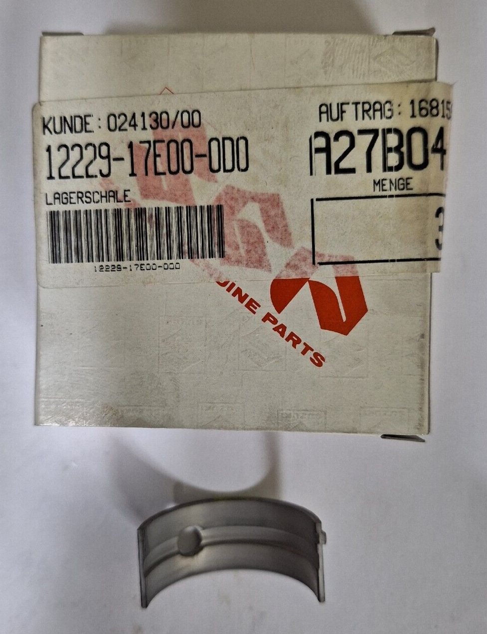 Lagerschale Kurbelwelle 12229-17E00-0D0 Yellow Suzuki GSXR 600W 750W ...