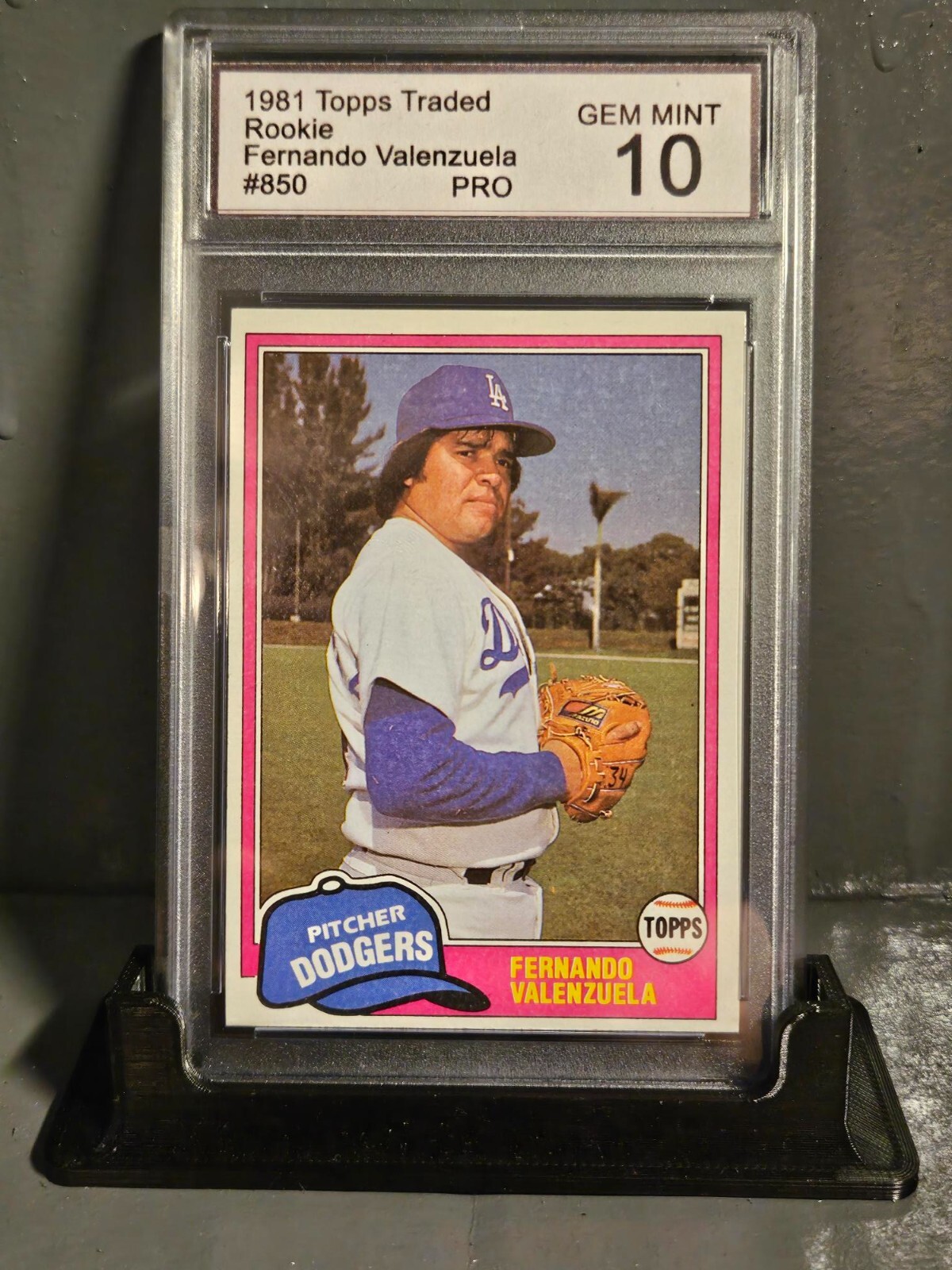 1981 Topps Traded - #850 Fernando Valenzuela Rookie Card PRO Gem Mint ...