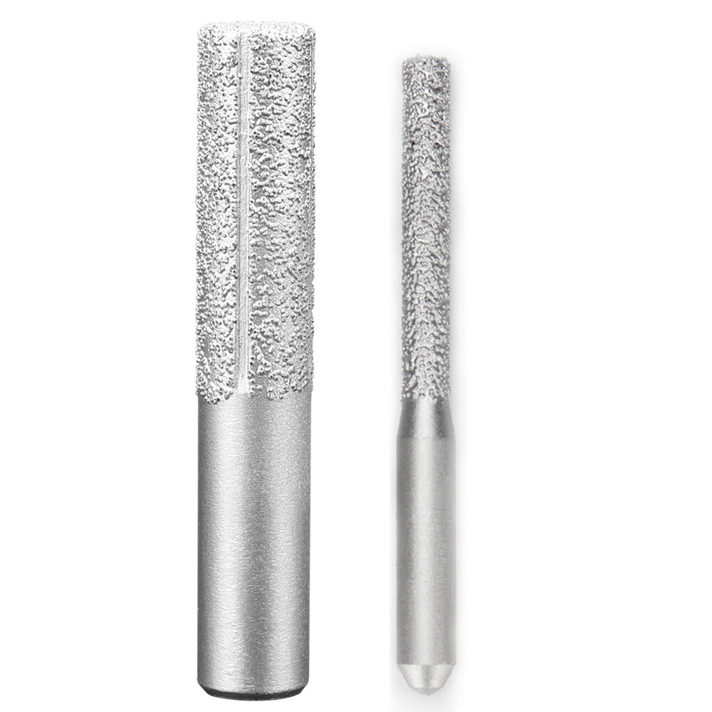 Diamond Straight Router Bit Brazed Cylinder Profile Wheel 1/2" 1/4 ...