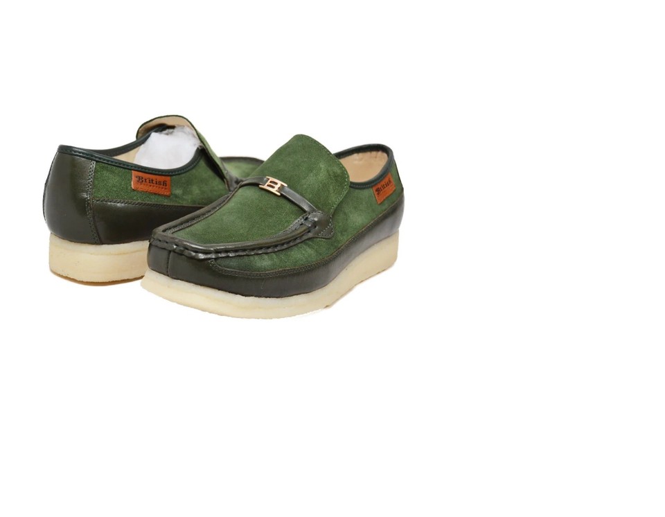 New British Walkers Original Power Play Black Green Burgundy Navy Suede ...