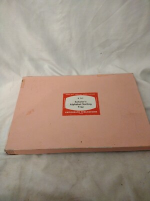Vintage Philograph Publications Scholars Alphabet Sorting Tray | eBay