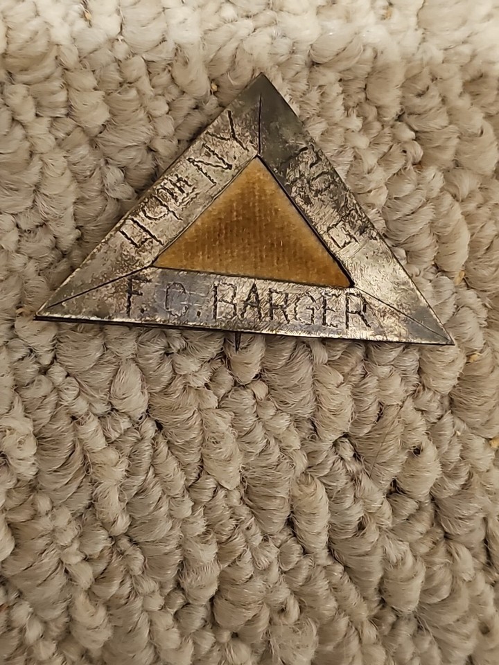 Civil War Id'd 4th Corps badge 2nd division Id'd To F.C.Barger 49th NY ...