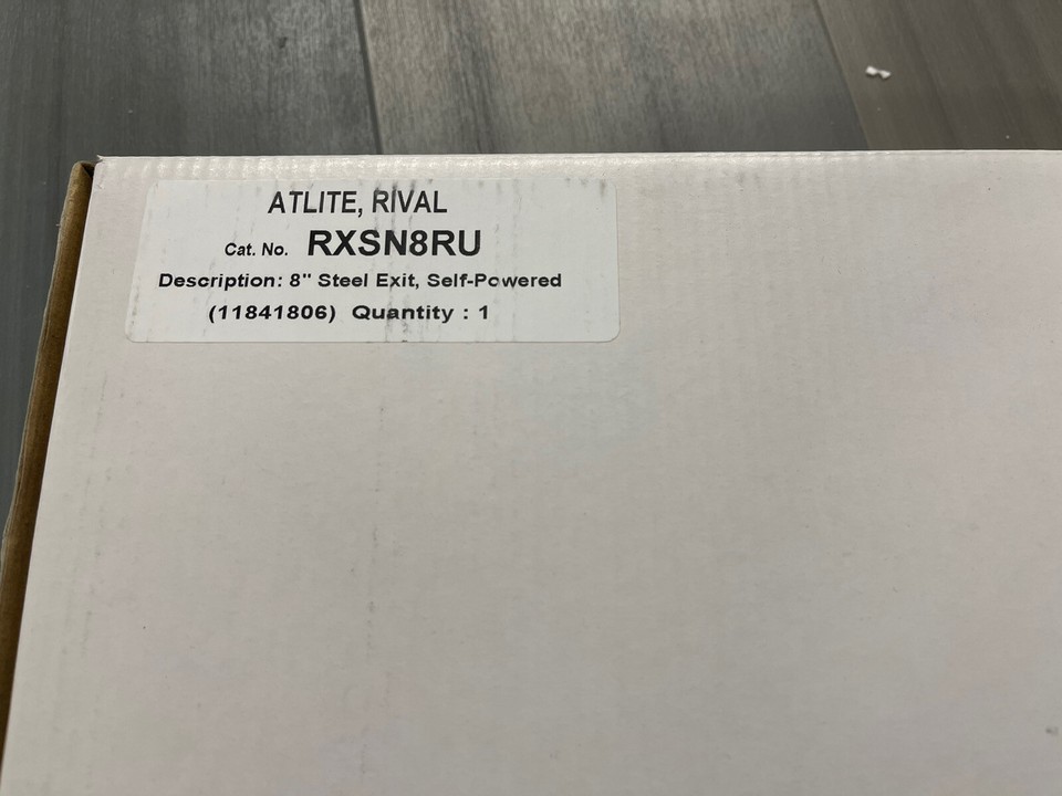 NEW Cooper Lighting AtLite Rival RXSN8RU Exit Sign Self-Powered Red 8 ...