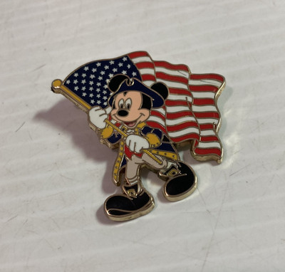 DISNEY COLONIAL MICKEY MOUSE PATRIOT FLAG 2011 PIN Trading No Back | eBay