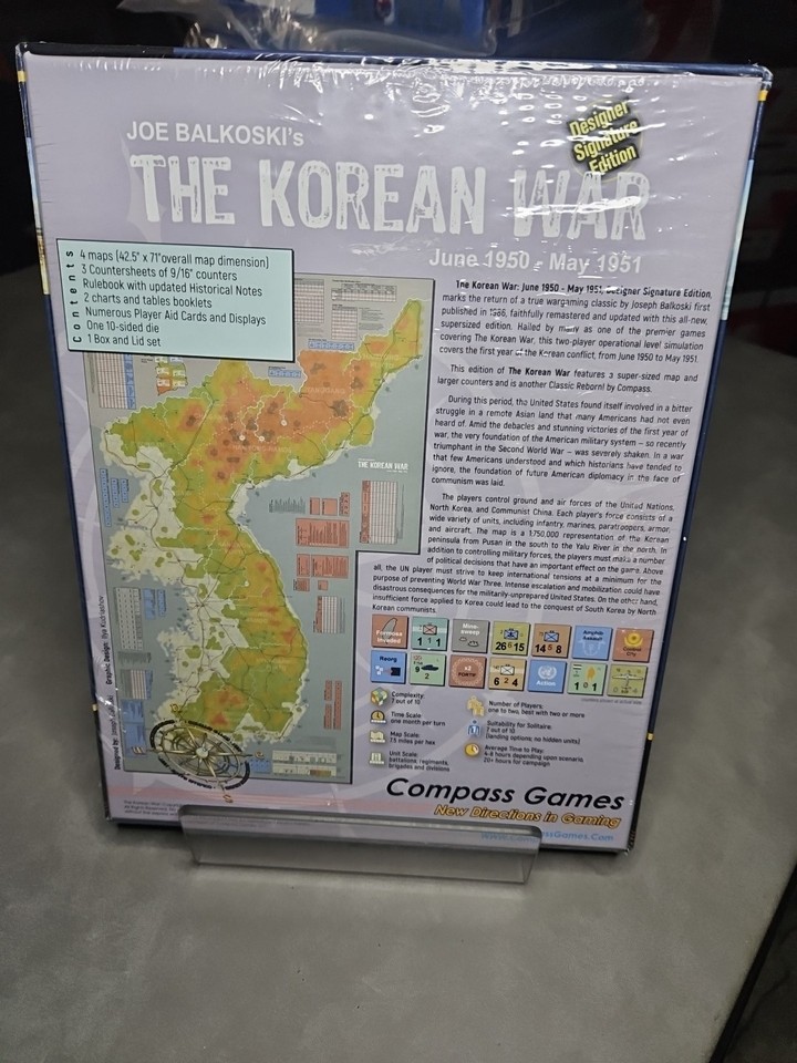 Joe Balkoskis The Korean War By Compass Games | eBay