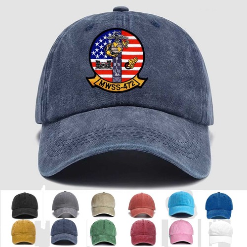 Custom Embroidered Hat MWSS-472 Wing Support Squadron, Veteran Cap ...