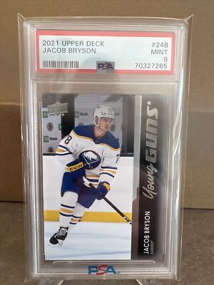 2021-22 UD SERIES 1 JACOB BRYSON YOUNG GUNS 248 SABRES PSA 9 | eBay