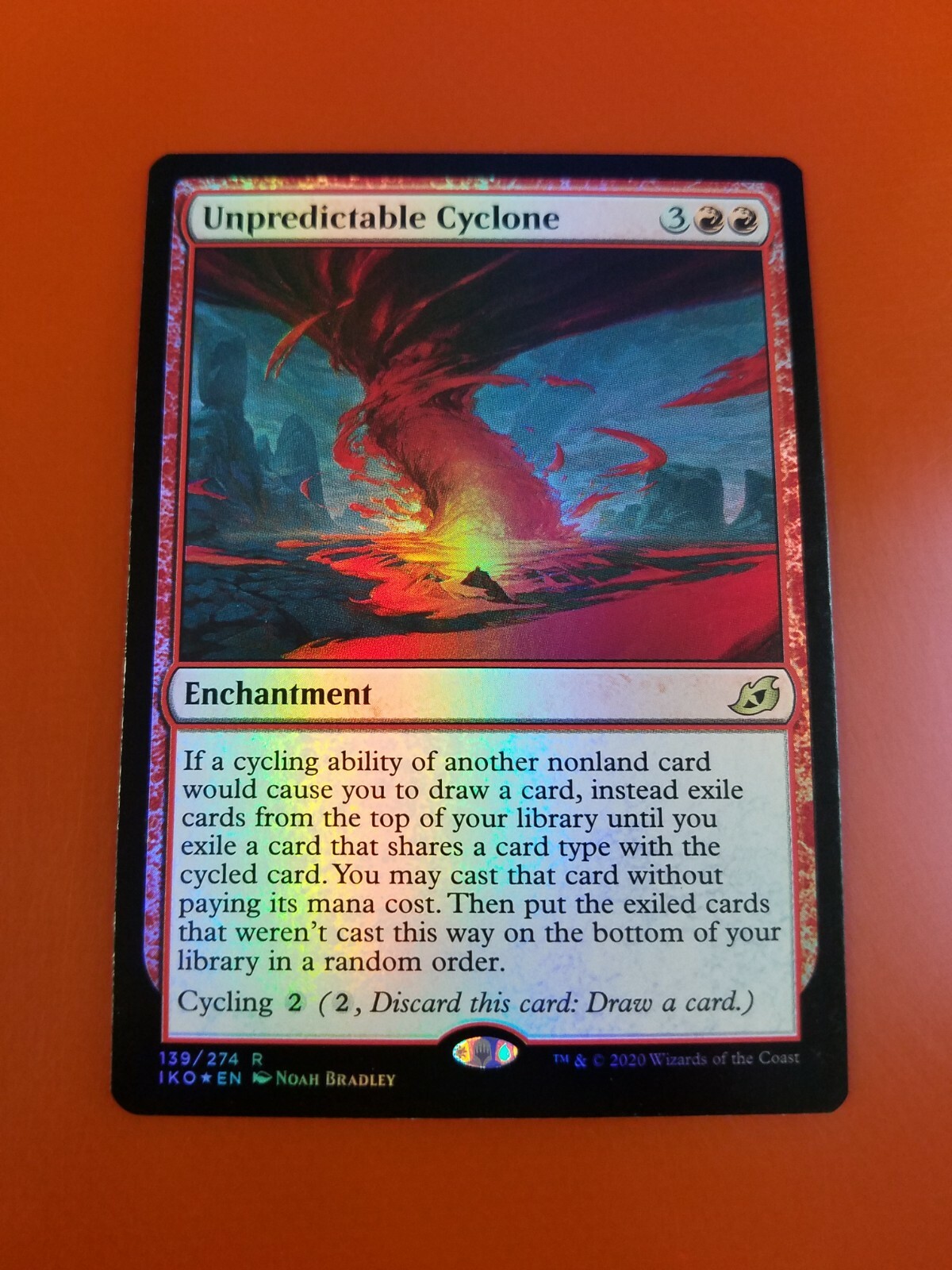 1x Unpredictable Cyclone | FOIL | Ikoria Lair of Behemoths | MTG Magic ...