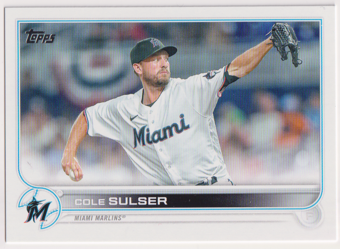 2022 Topps Update #US103 Cole Sulser Miami Marlins | eBay