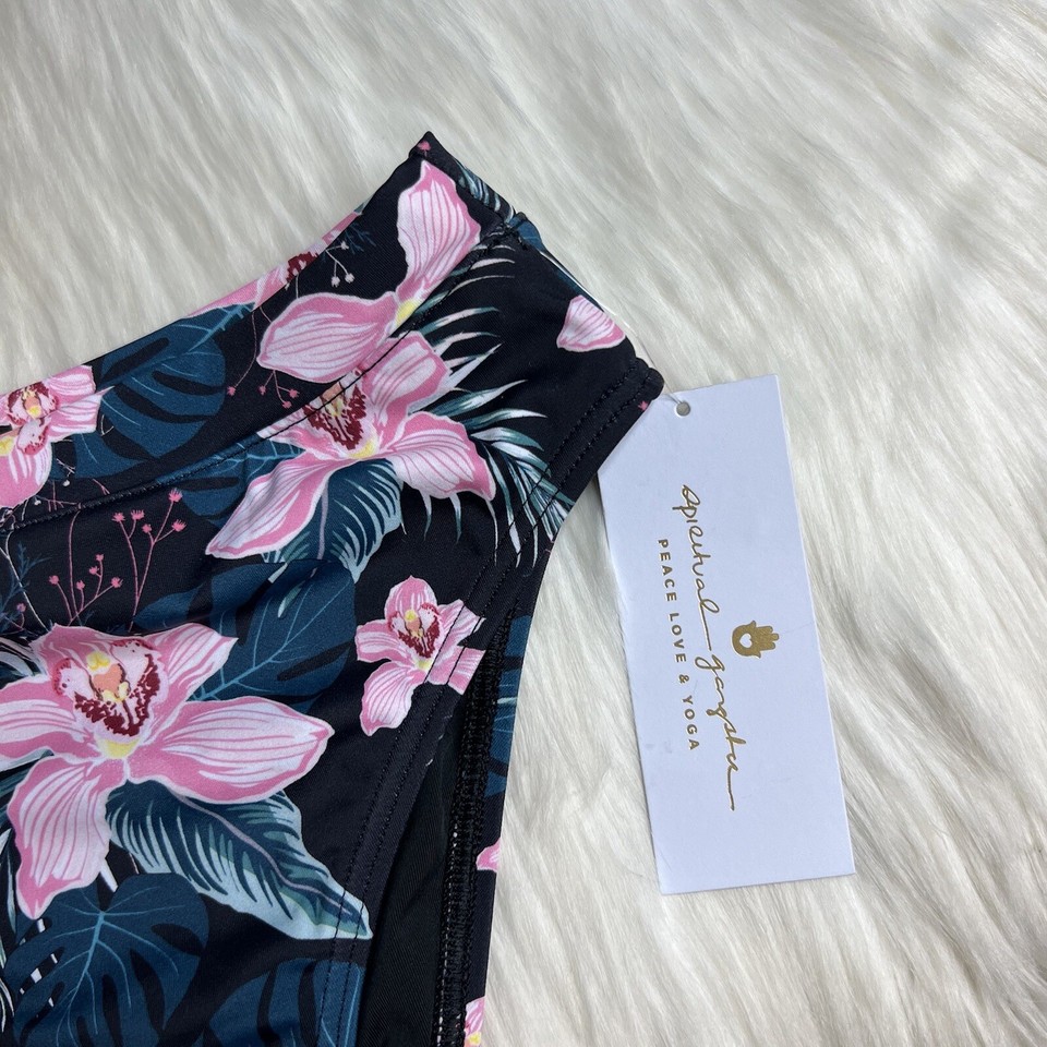 Spiritual Gangster Womens Size XS Pink Irises Sundara Bahia Bikini Swim ...