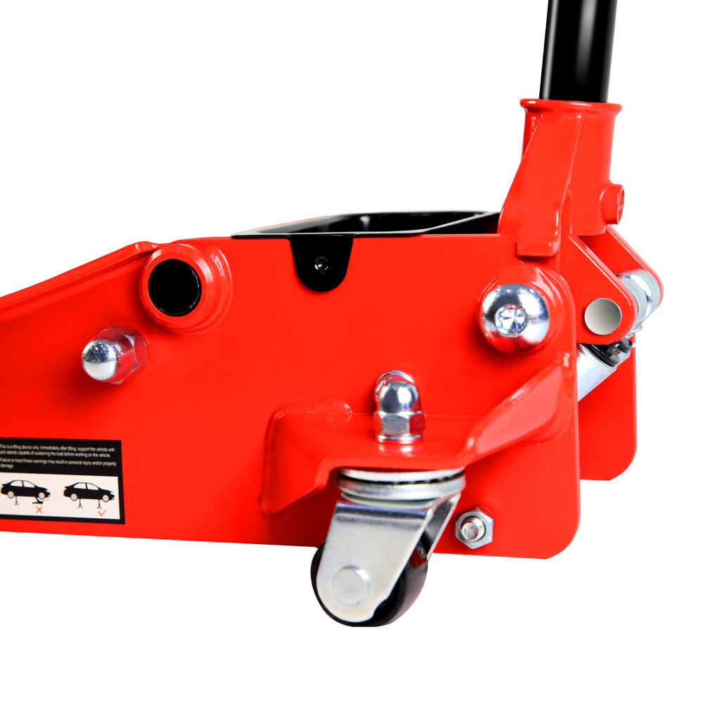 3t Low Profile Jack, Red and Black, Ultra Low Floor Jack with Dual ...