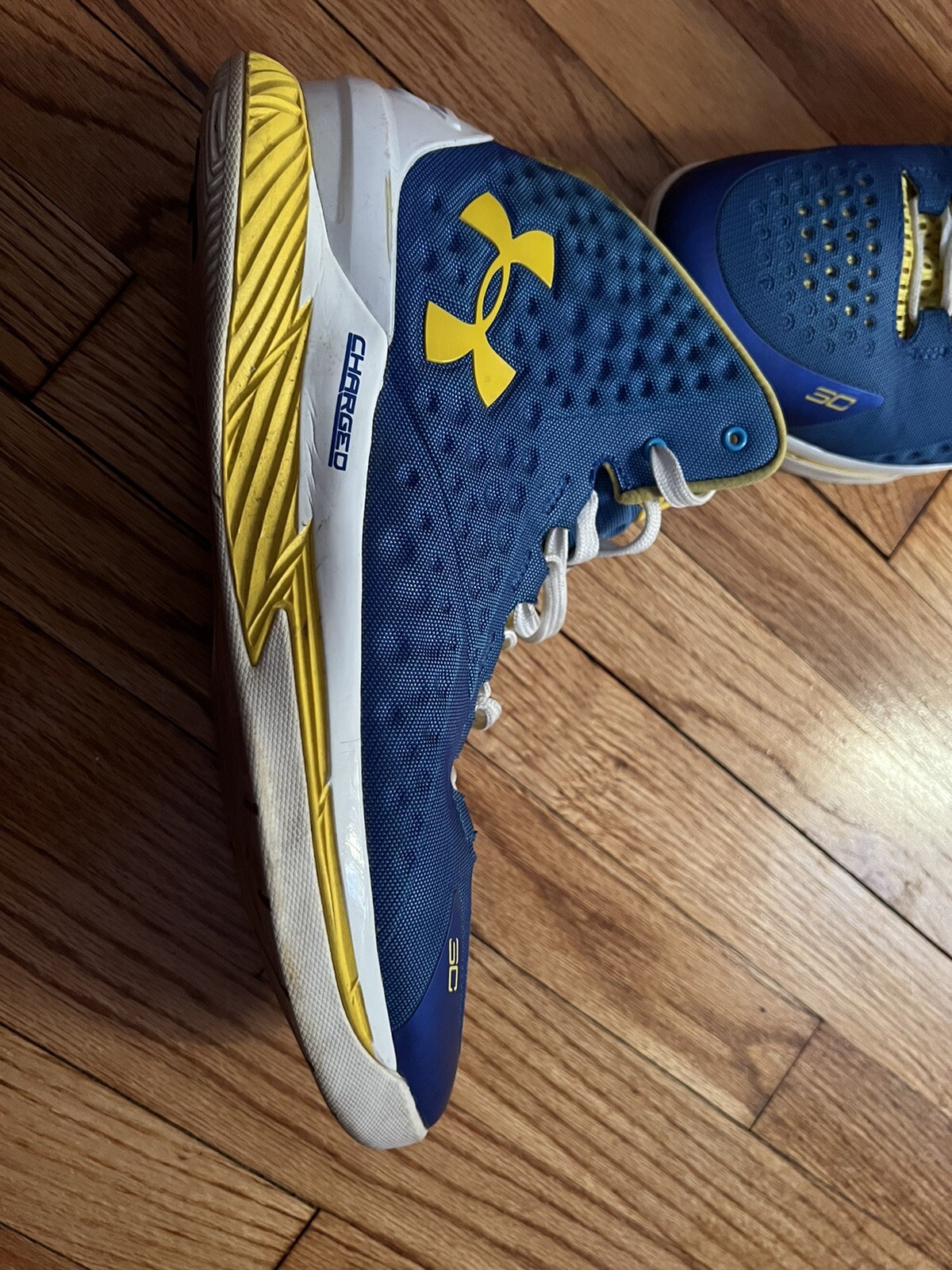 Size 13 - Vintage Under Armour Stephen Curry 1 Home 2… - Gem