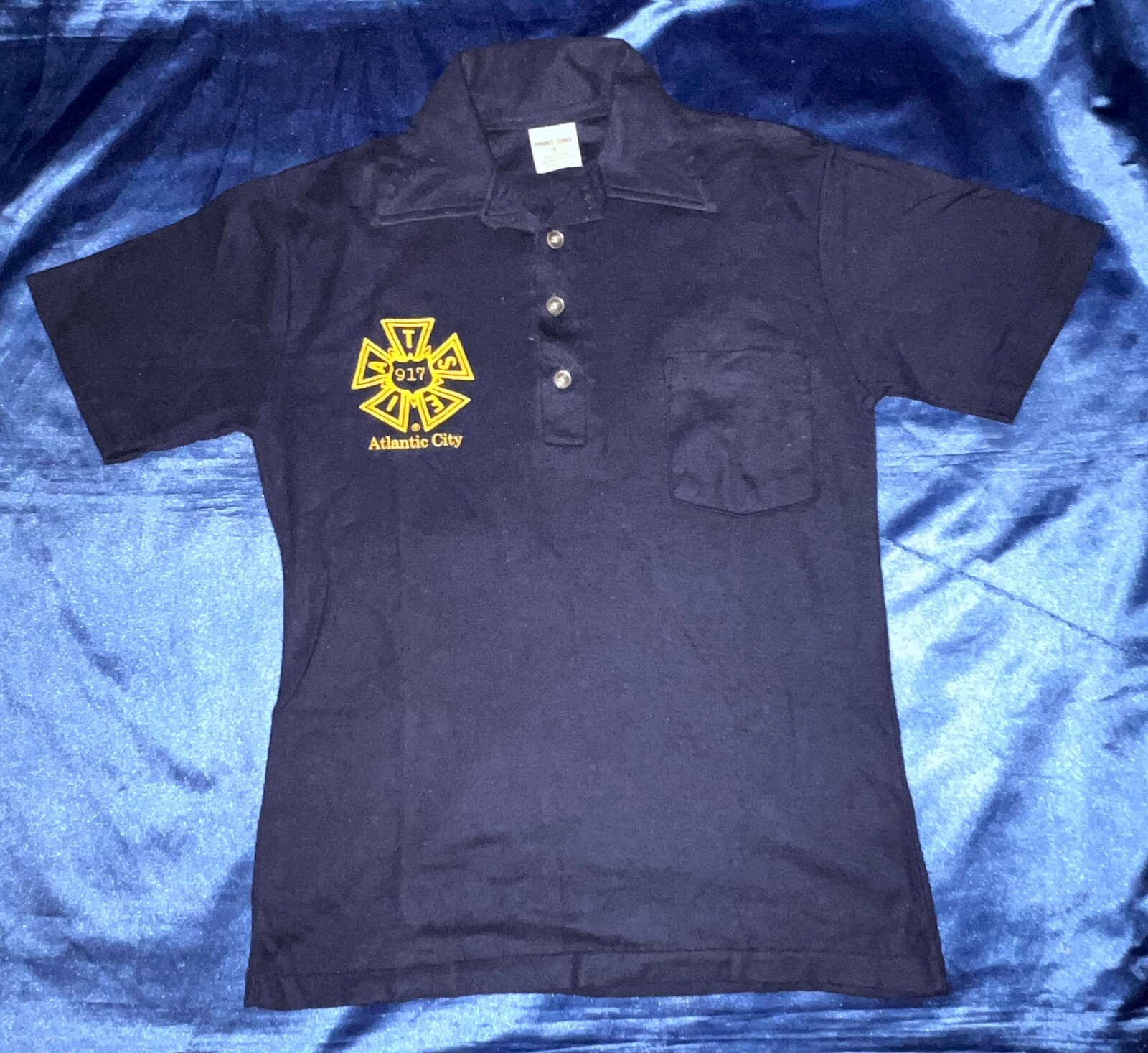 Vintage IATSE Local 917 Golf Polo Shirt, S, Early 80's Atlantic City ...
