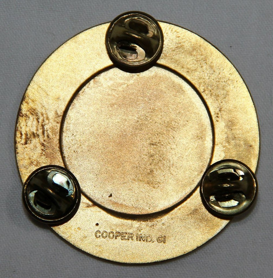 GOLD ARMY NATIONAL GUARD SENIOR RECRUITER BADGE, HALLMARKED COOPER IND ...