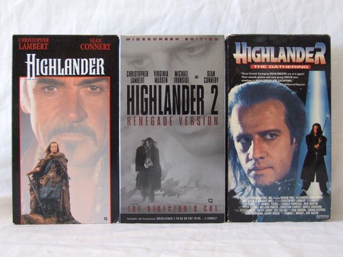 Highlander, Highlander 2: Renegade Version & Highlander: The Gathering ...