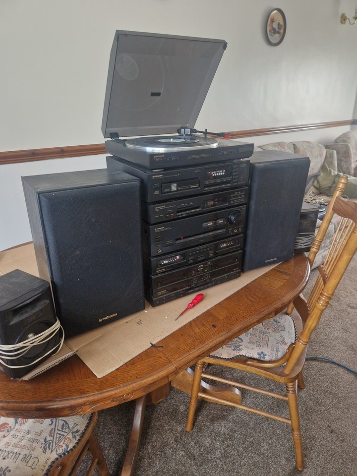 pioneer stacking hifi system complete with turntable | eBay UK
