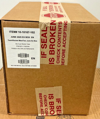 Pokemon Team Rocket's Mewtwo EX Collection Box CASE (6 Boxes) Factory ...