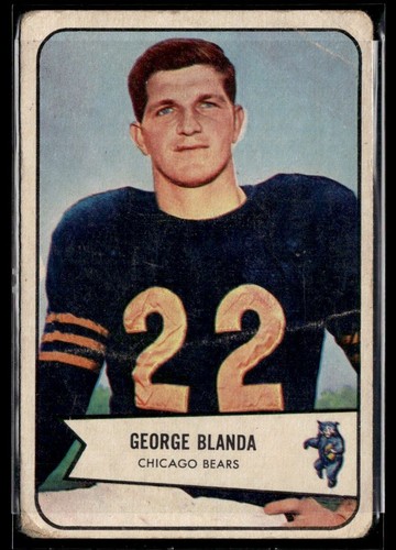 1954 Bowman George Blanda Chicago Bears #23 | eBay