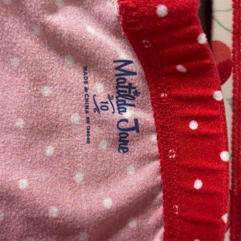 Matilda Jane Girls Cherry Polka Dot Pajama Set Size 10 Multicolor | eBay