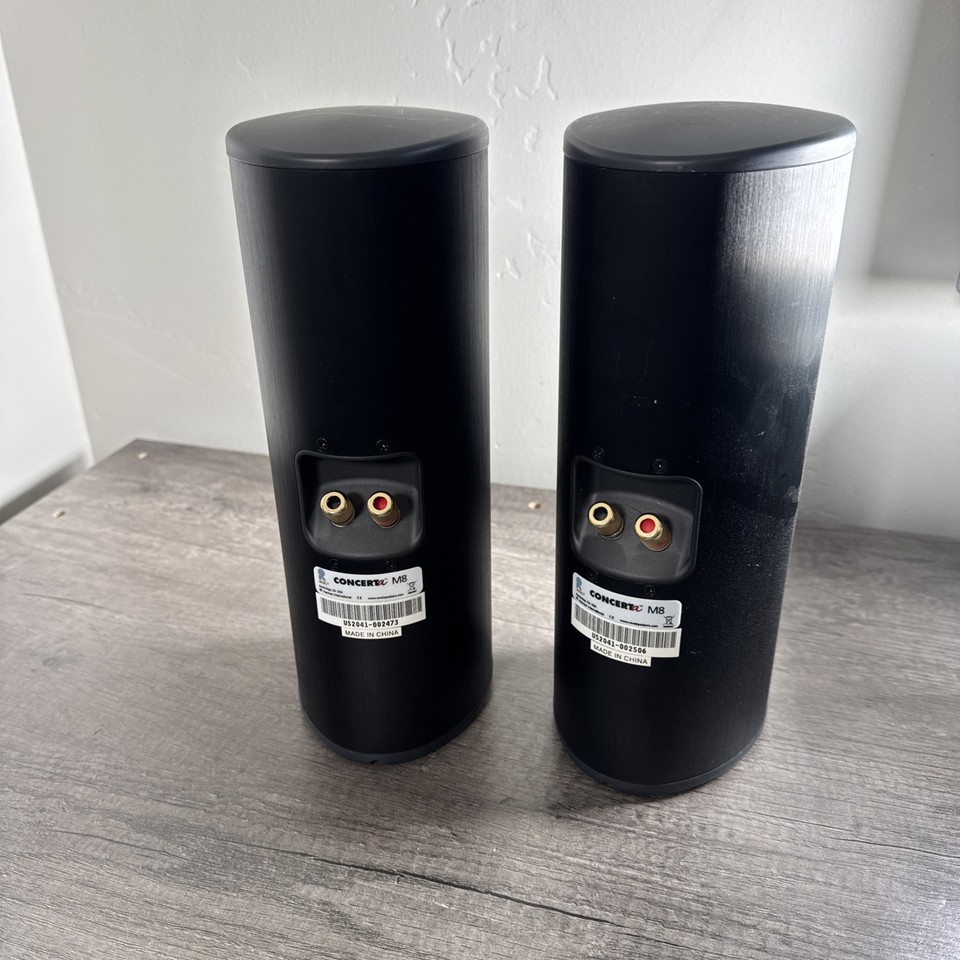 Revel Concerts M8 Bookshelf Speakers Set Of 2 Black | eBay