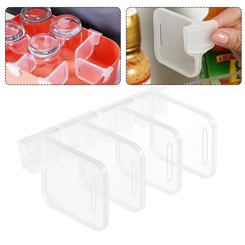 Divider Clips Partition Board Plastic Divider Refrigerator Storage ...