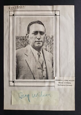 Kenneth Tug WIlson rare signed scrapbook page 1896-1979 | eBay