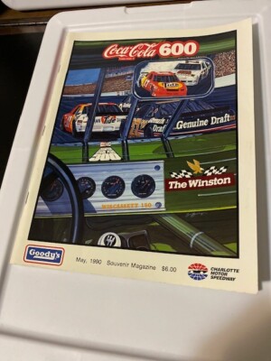 1990 Coca-Cola 600 at Charlotte Nascar Race Program May 27, 1990 | eBay