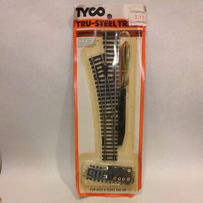 NOS Tyco HO Left Remote Control Switch Turnout Tru-Steel Track LH 410 ...