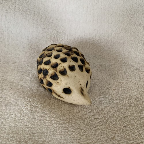 Vintage Hedgehog Pottery Figurine Ornament Clay Miniature Animal ...
