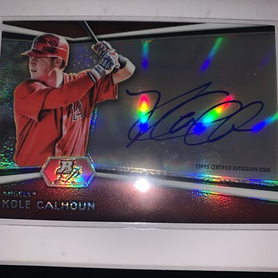 2012 Bowman Platinum Auto Prospects Kole Calhoun #AP-KC Rookie ...